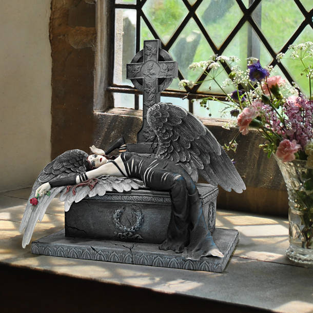 Design Toscano Resting Grace Sitting Angel Statue & Reviews - Wayfair ...