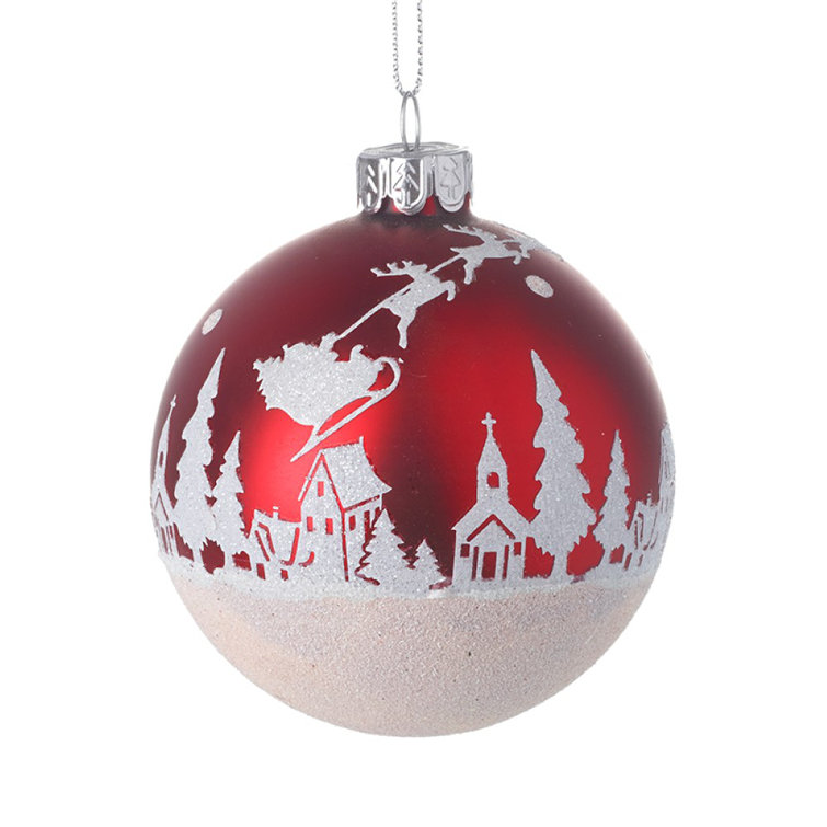 The Seasonal Aisle Christmas Scene Bauble | Wayfair.co.uk