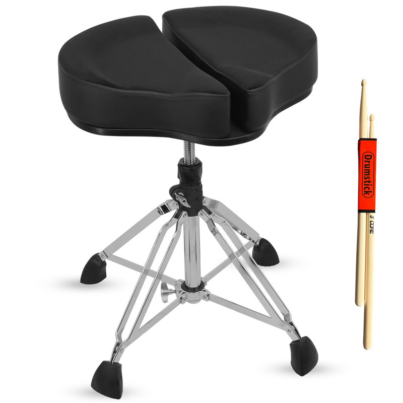 Latitude Run® 5 Core Drum Throne Sponge Padded Guitar Stool Drummer ...