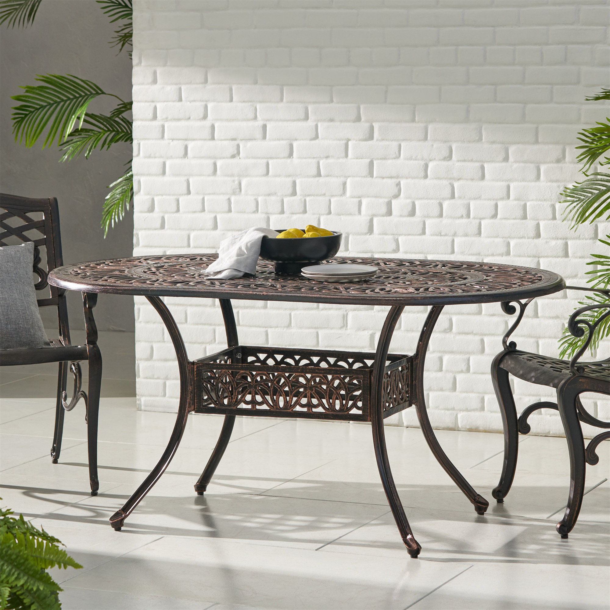 Astoria Grand Tucson Cast Aluminum Dining Table - Wayfair Canada