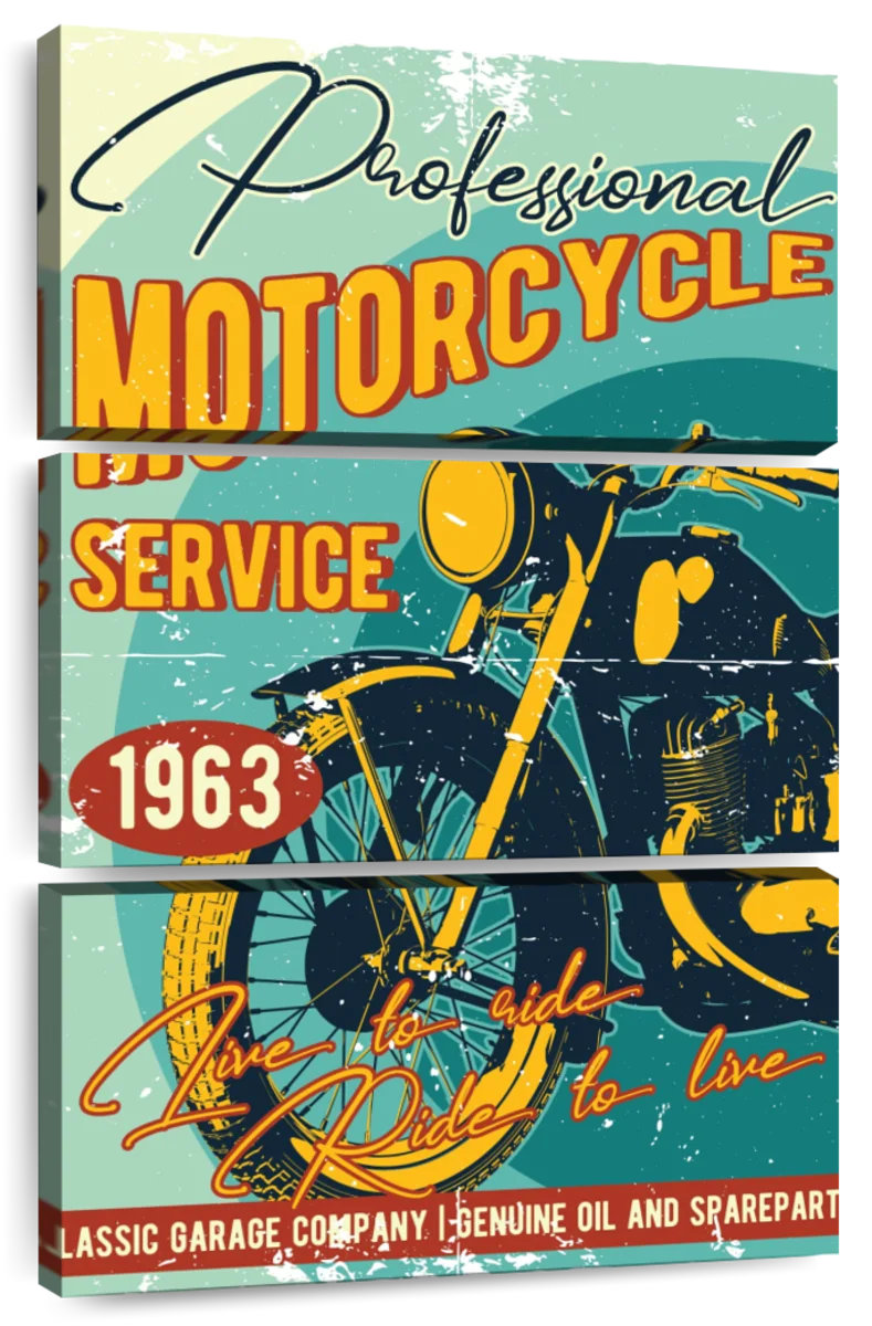 Ebern Designs Mehar Vintage Motorcycle Poster | Wayfair