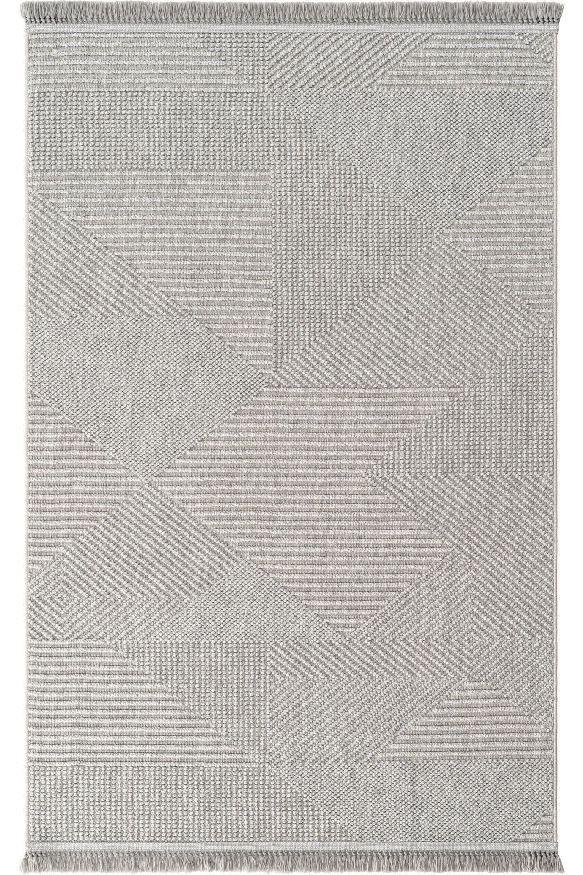 Hokku Designs Vera Gray Soft and Shiny Textured Cut Pile Rug | Wayfair