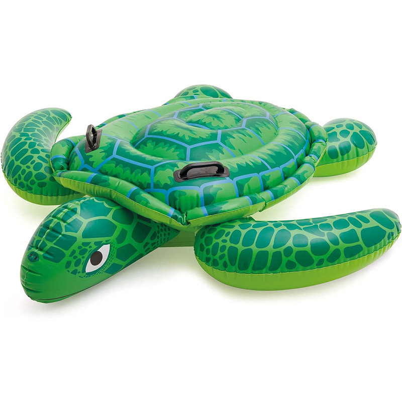 JASODI Turtle Inflatable Pool Float: Animal Pool Toy For Kids – 2 Heavy ...