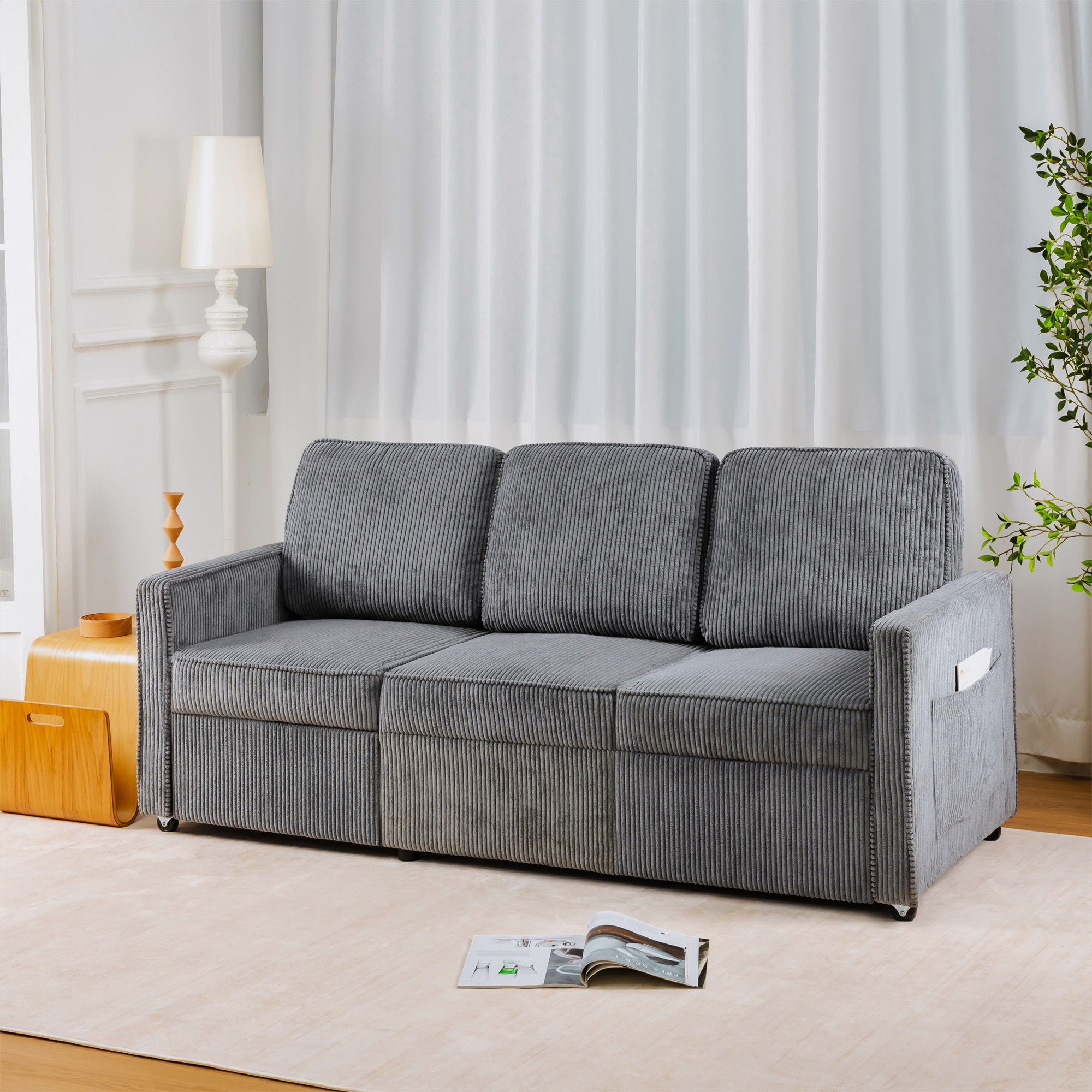Mercer41 Retractable 3 Seater Sofa | Wayfair