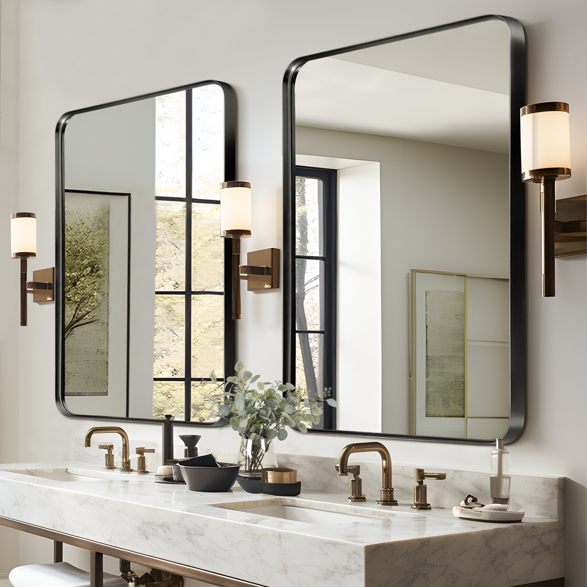 Willa Arlo™ Interiors Jovita Rectangle Metal Mirror & Reviews | Wayfair