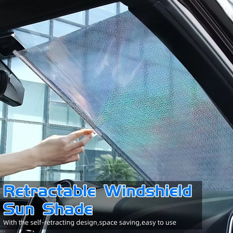 windshield sun shade retractable