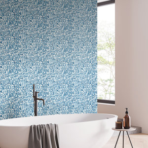 Lark Manor Maze Squiggle - Ink | Wayfair.co.uk