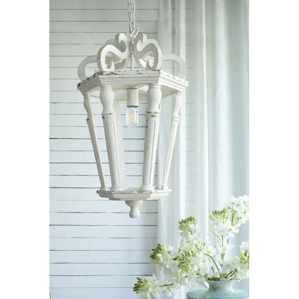Ophelia & Co. Laduke Wood Dimmable Lantern Geometric Chandelier | Wayfair