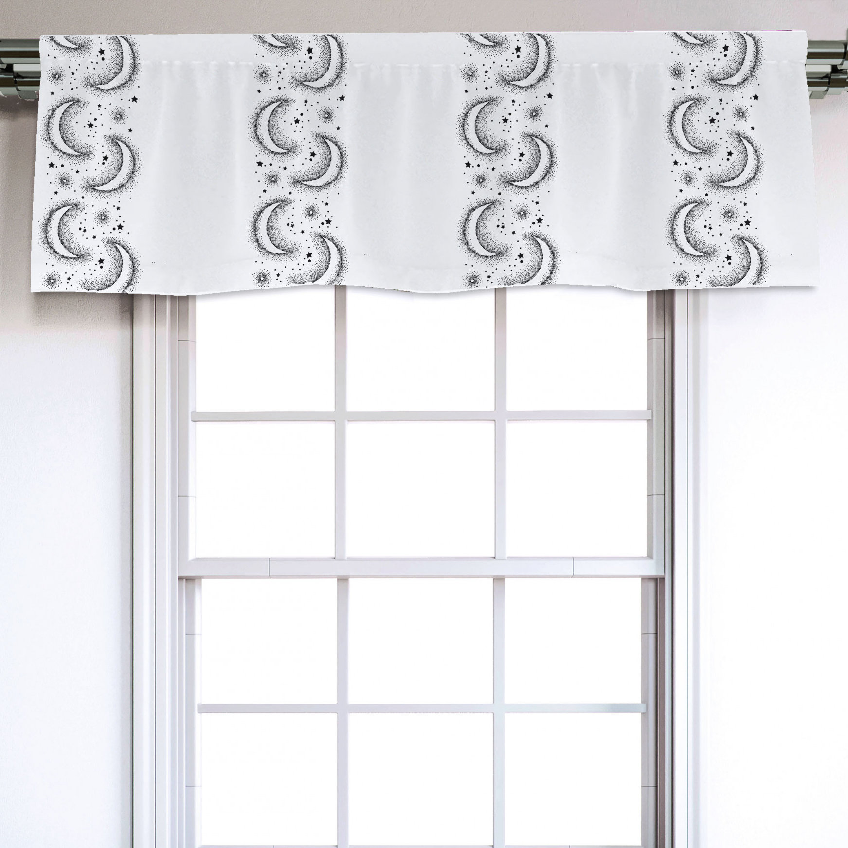 East Urban Home Half Moon 54" Window Valance | Wayfair