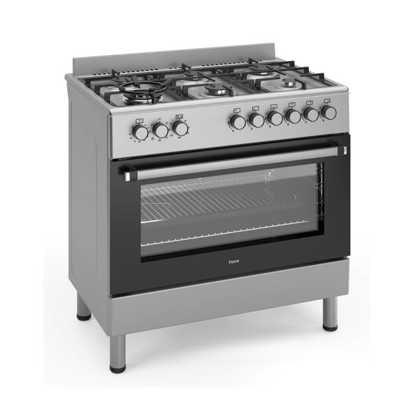 Belfry Kitchen Ferre 90cm Dual Fuel Range Cooker With Double Turbo Fan ...