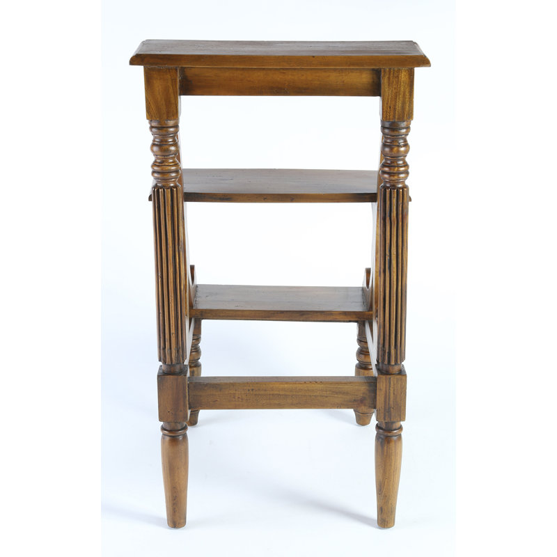 WFX Utility™ Library 3 Step Wood Step Stool & Reviews | Wayfair