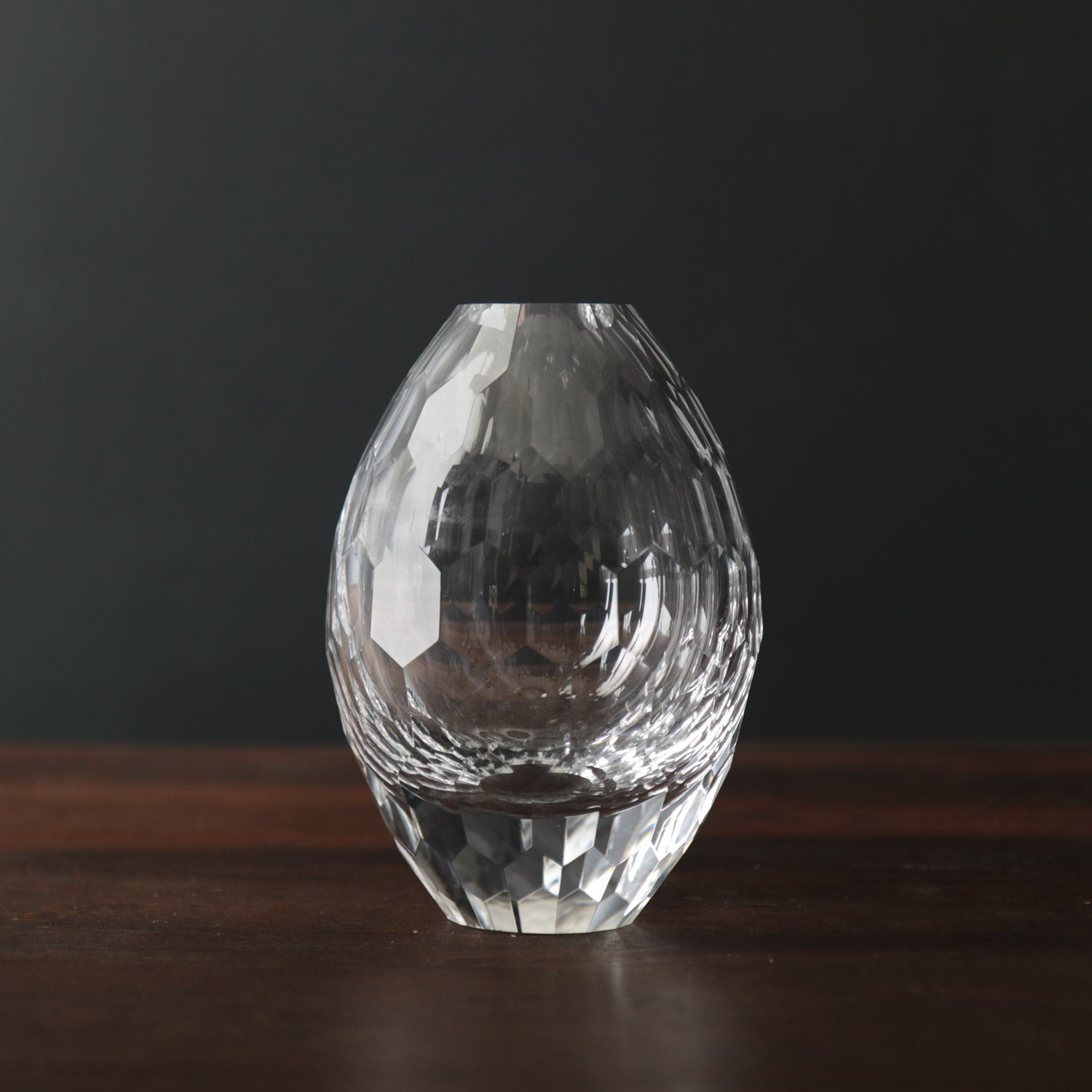Beatriz Ball GLASS Faceted Teardrop Bud Vase (Clear) | Wayfair