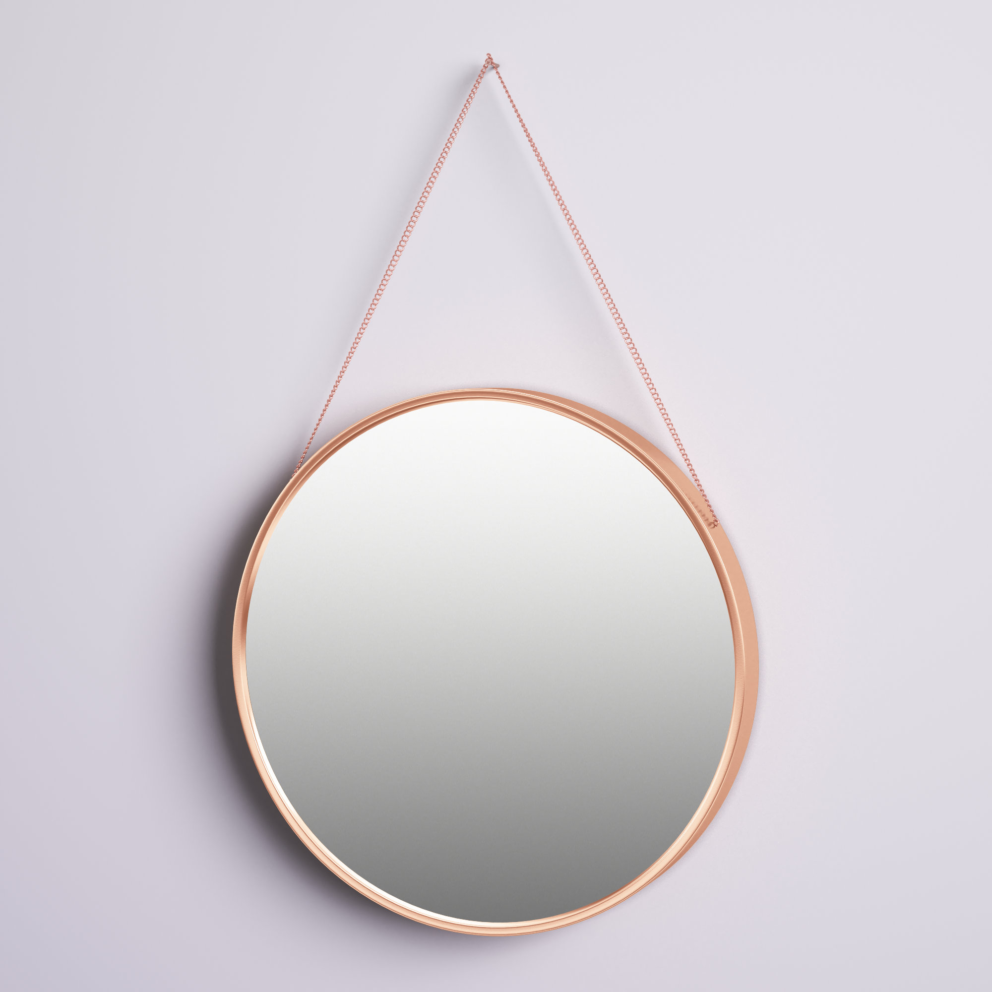 Hashtag Home Raquel Modern Glam Round Plastic Wall Mirror 17.5 Inches ...