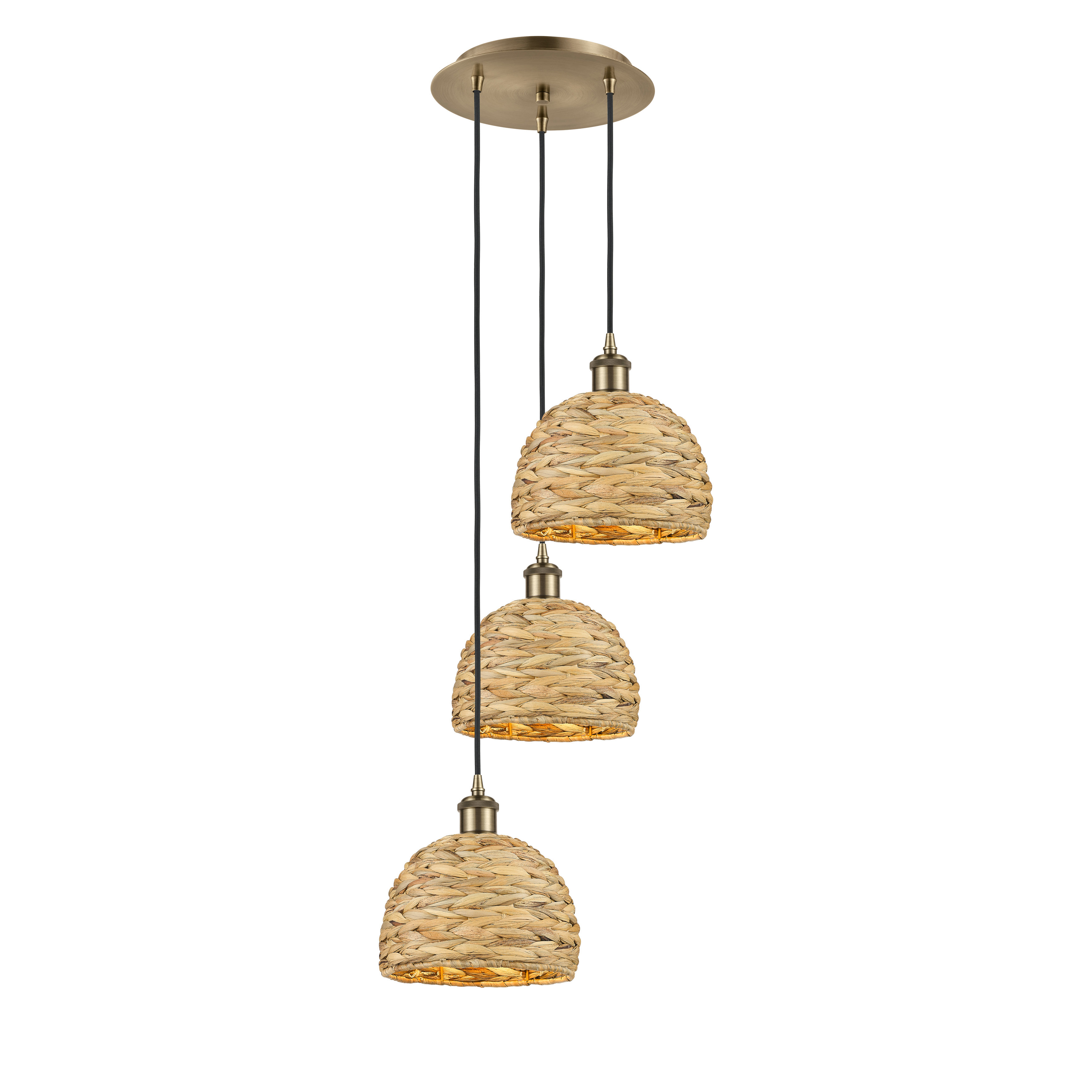 Bay Isle Home™ Alianne 3 Light 8" Cord Hung Multi Pendant 10" Canopy ...