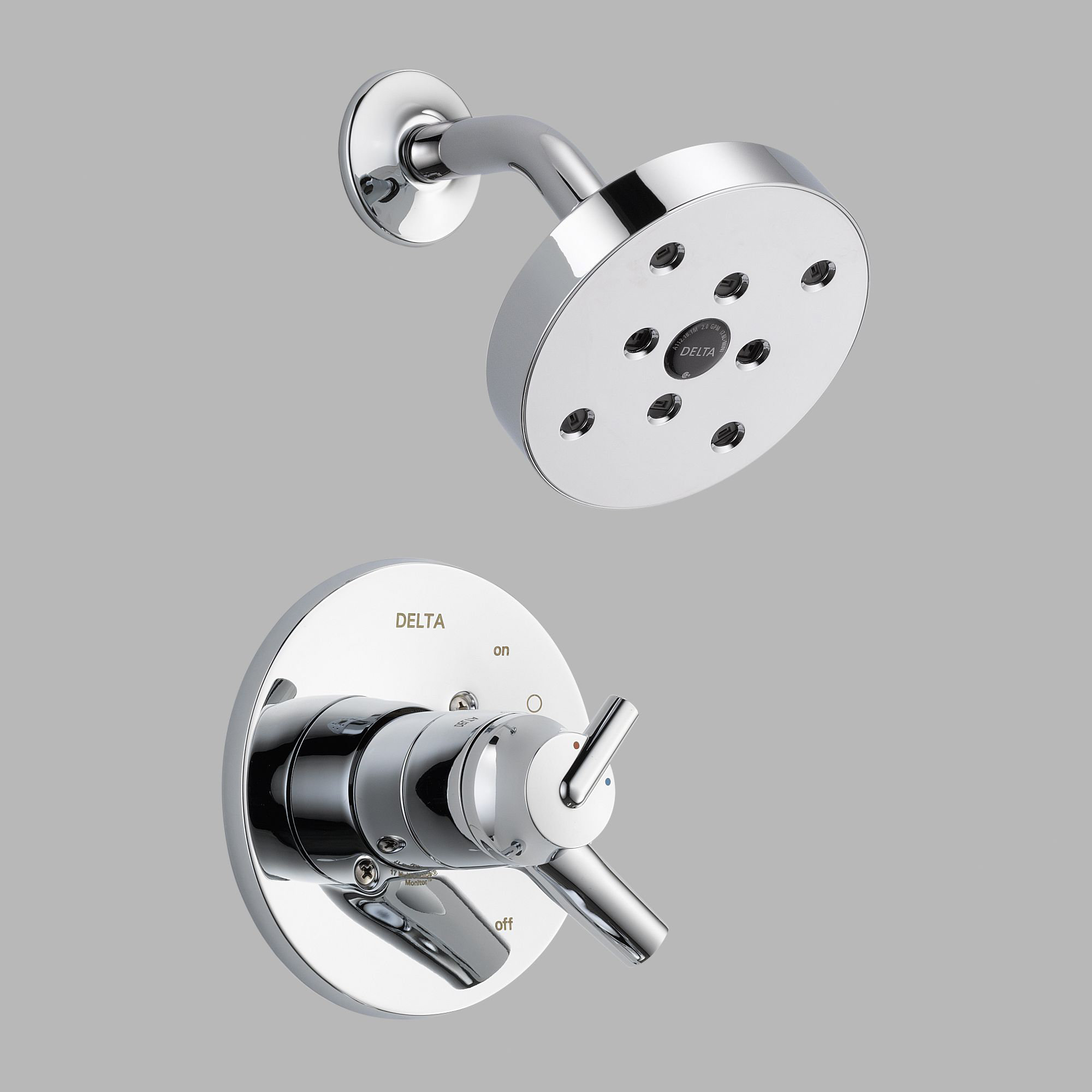 Delta Trinsic 17 Series Dual-Function Shower Faucet Set, H20kinetic ...