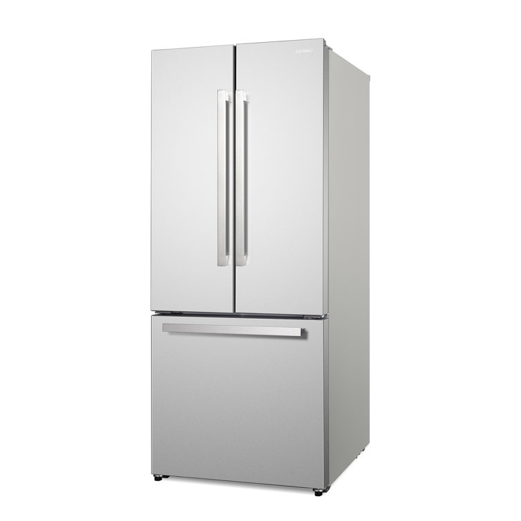 Cosmo 30 in. 17.5 cu. ft. Counter Depth 3-Door French Door Refrigerator ...