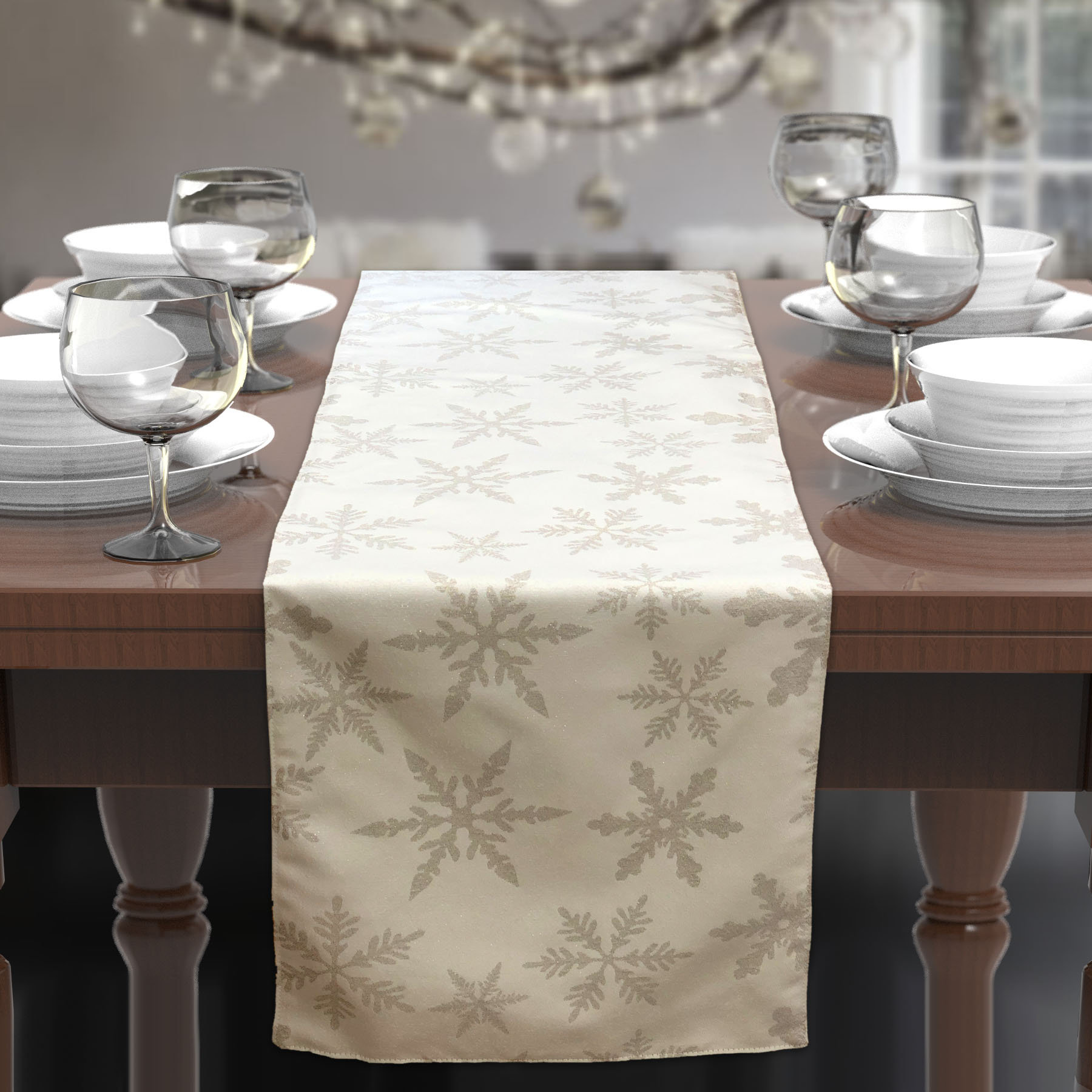 The Holiday Aisle® Selene Geometric Christmas Table Runner - Wayfair Canada