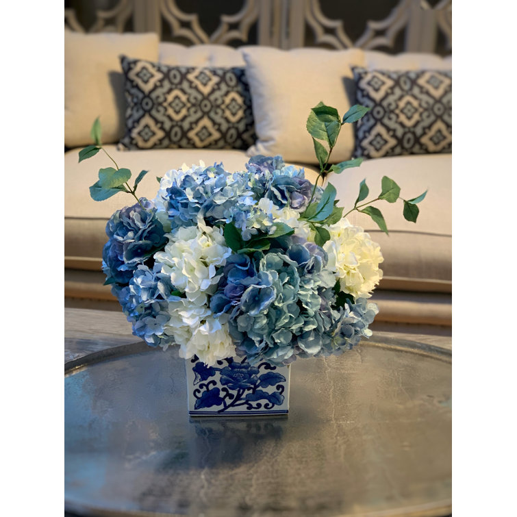 Creative Displays, Inc. Hydrangea Floral Arrangement | Perigold