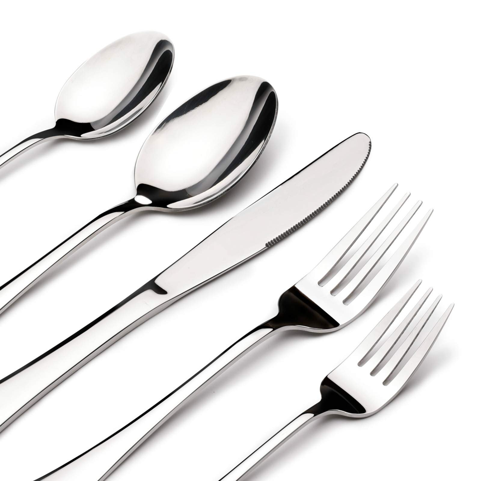 Latitude Run® Heavy Duty Stainless Steel Flatware Utensils Cutlery Set ...