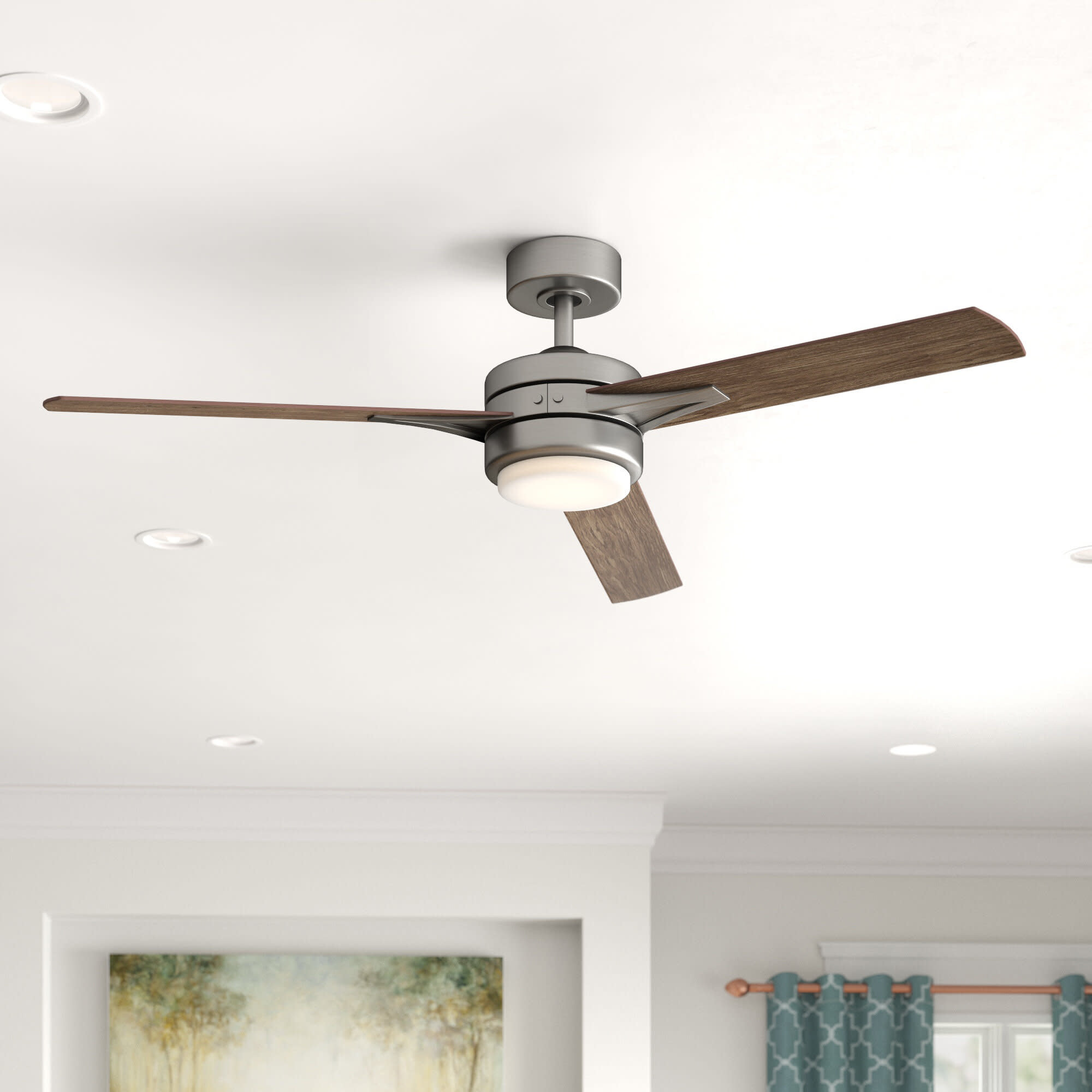 Hinkley Ventus 52" 3 - Blade LED Propeller Ceiling Fan with Wall ...