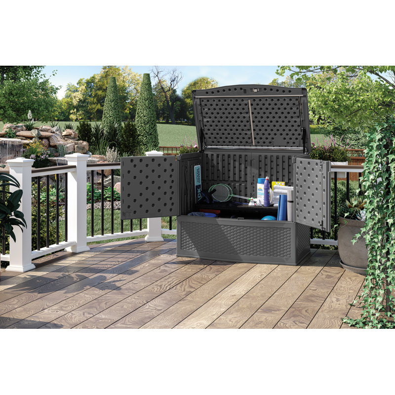 Suncast 195 Gallon Resin Lockable Cabinet Deck Box & Reviews | Wayfair