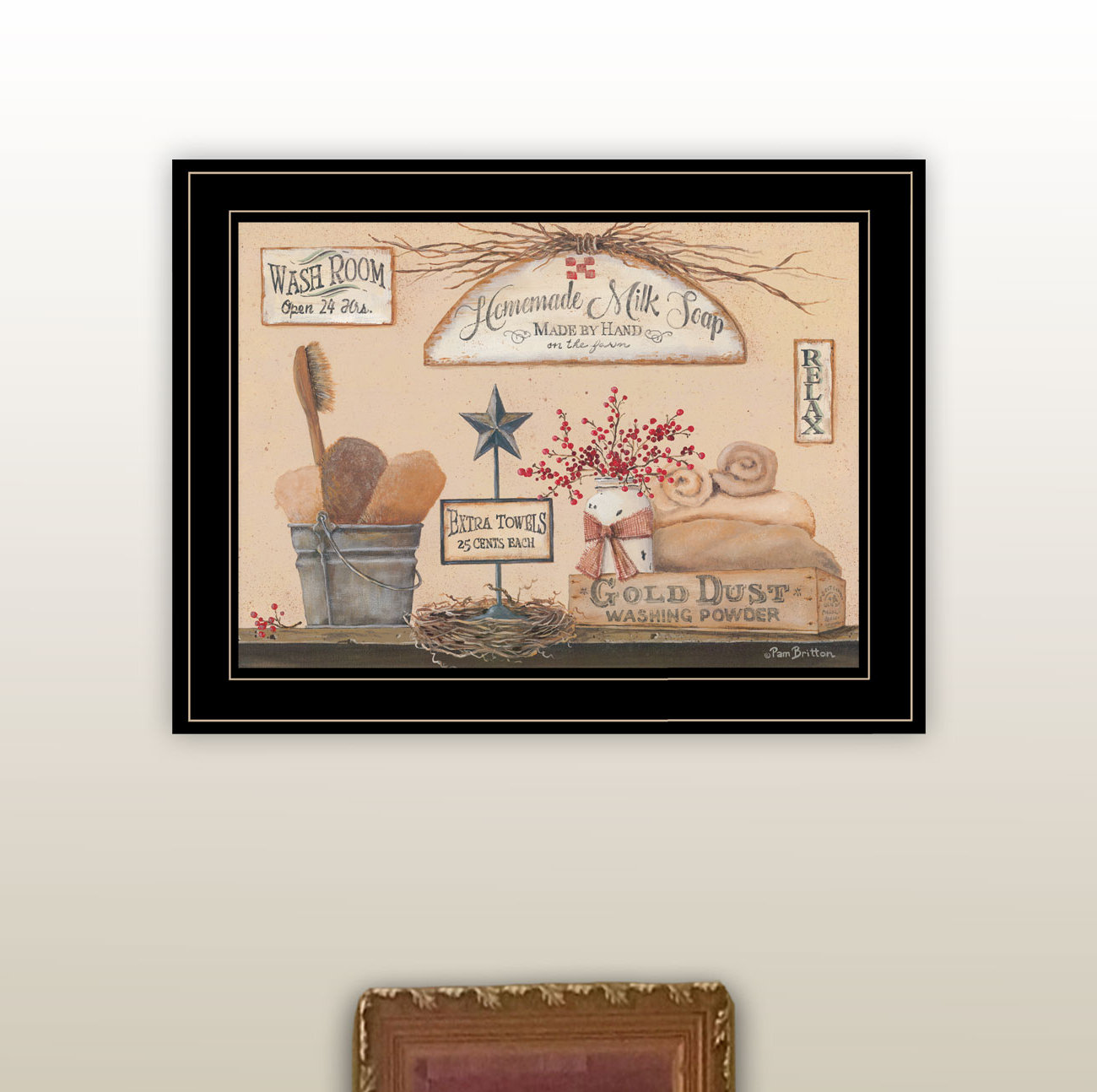 August Grove Wash Room by Pam Britton - Picture Frame Painting Print on ...
