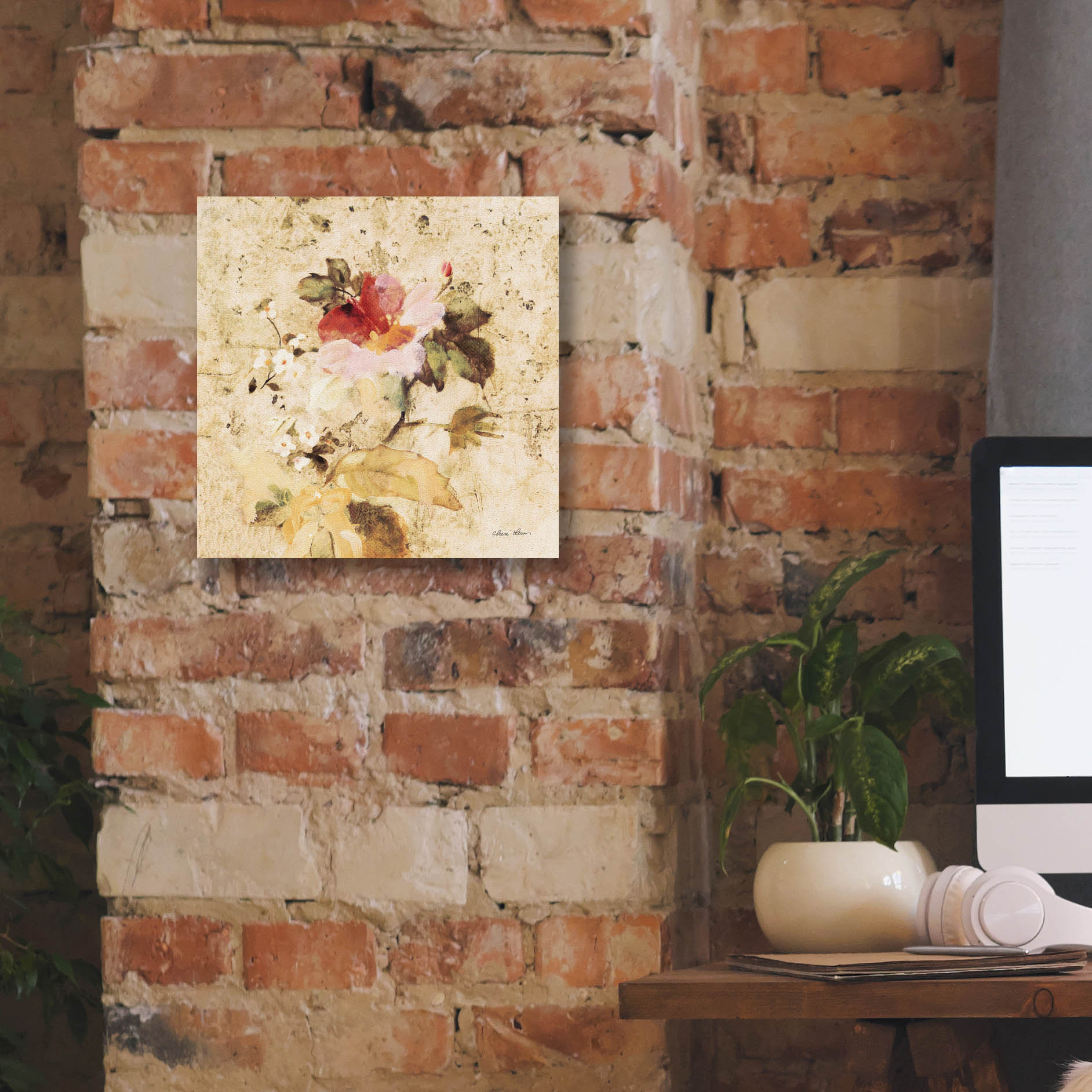 August Grove® 'Spring Roses 4' by Cheri Blum Canvas Wall Art | Wayfair