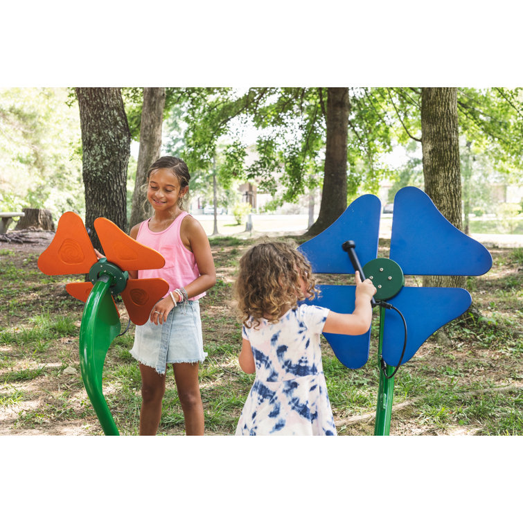 Freenotes Harmony Park Flower Metal Playground Panel with Activity ...