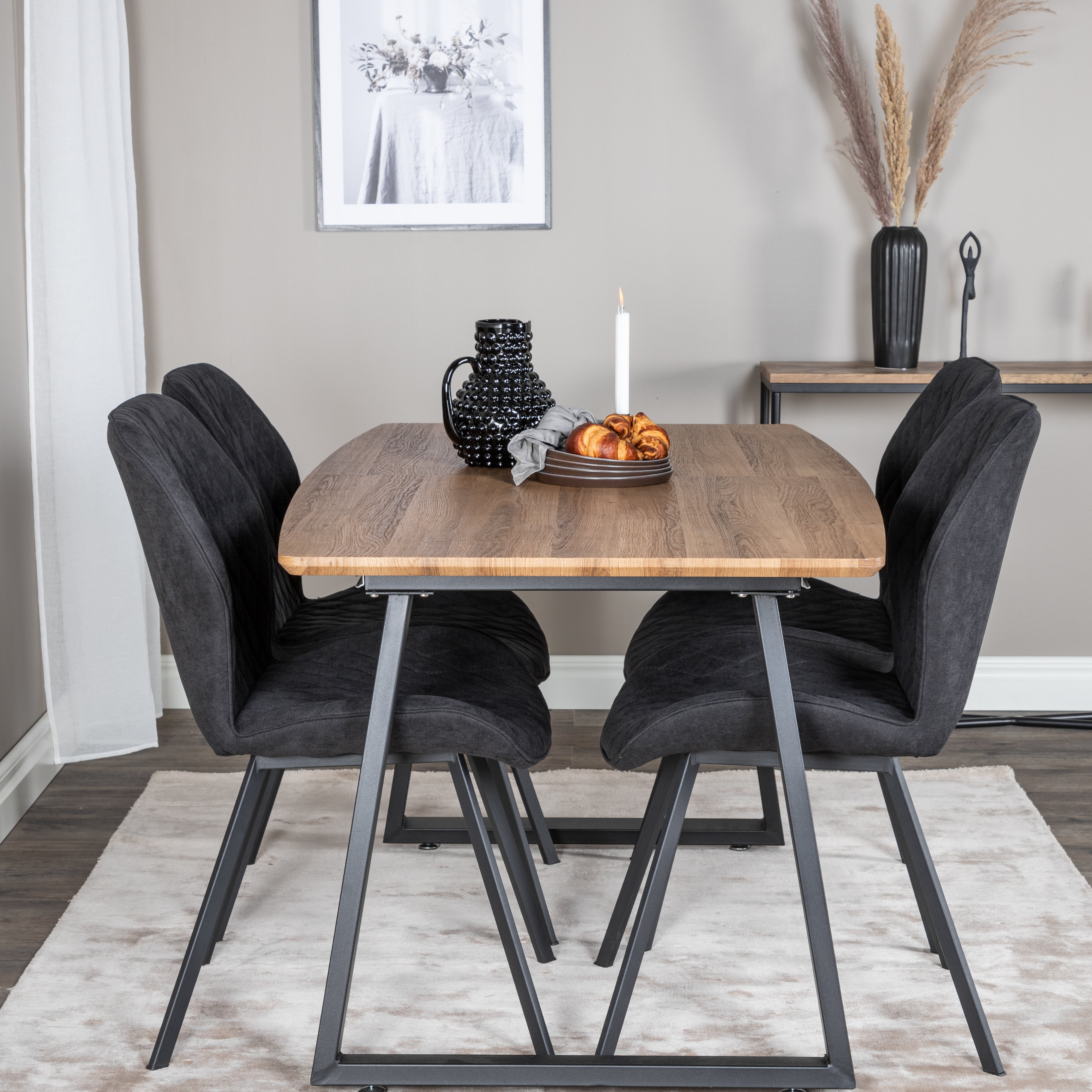 ScanMod Design Rowley Extendable Dining Set with 4 Chairs | Wayfair.ie