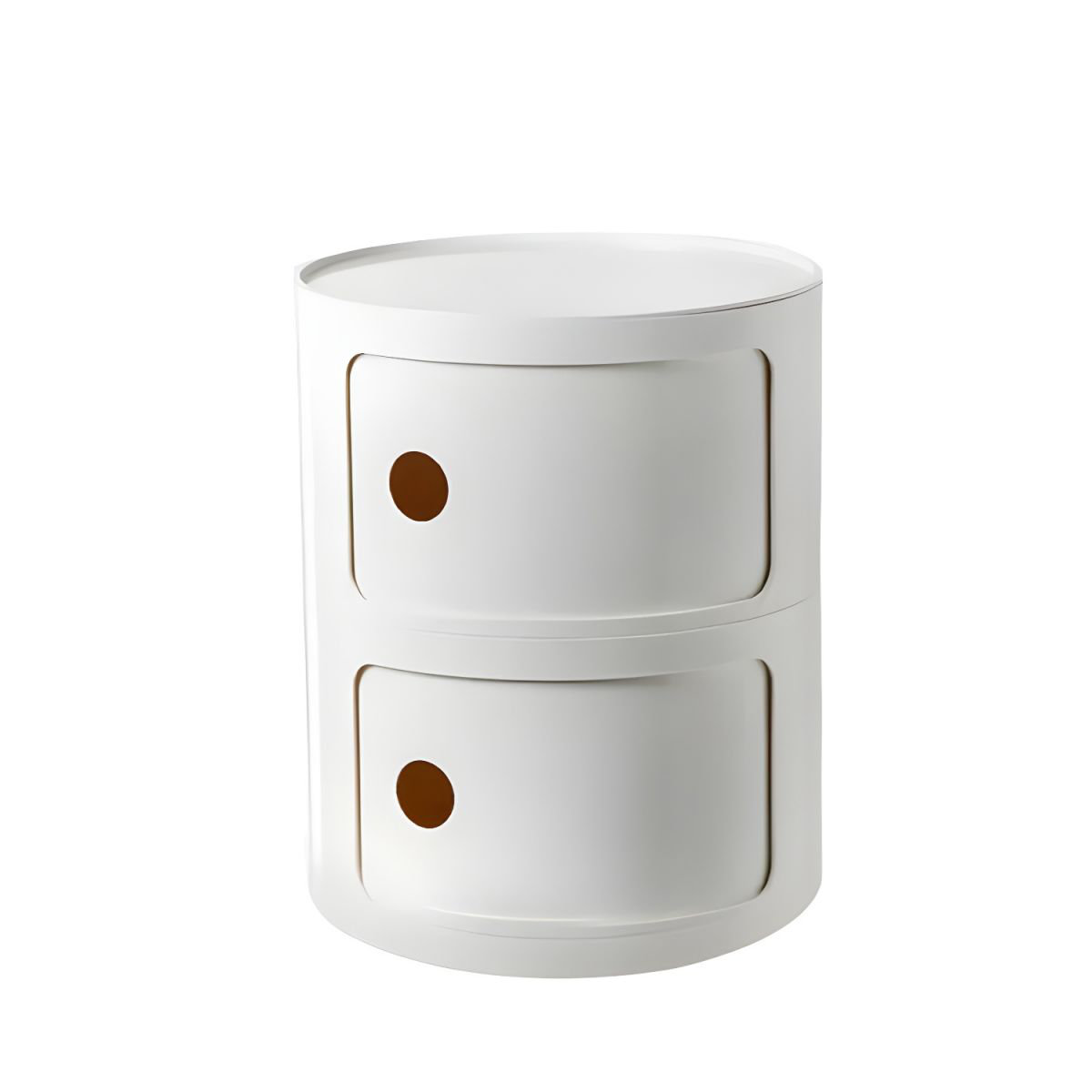 Latitude Run® 2 Pack Stackable ABS Storage Drawers – Round Modular ...