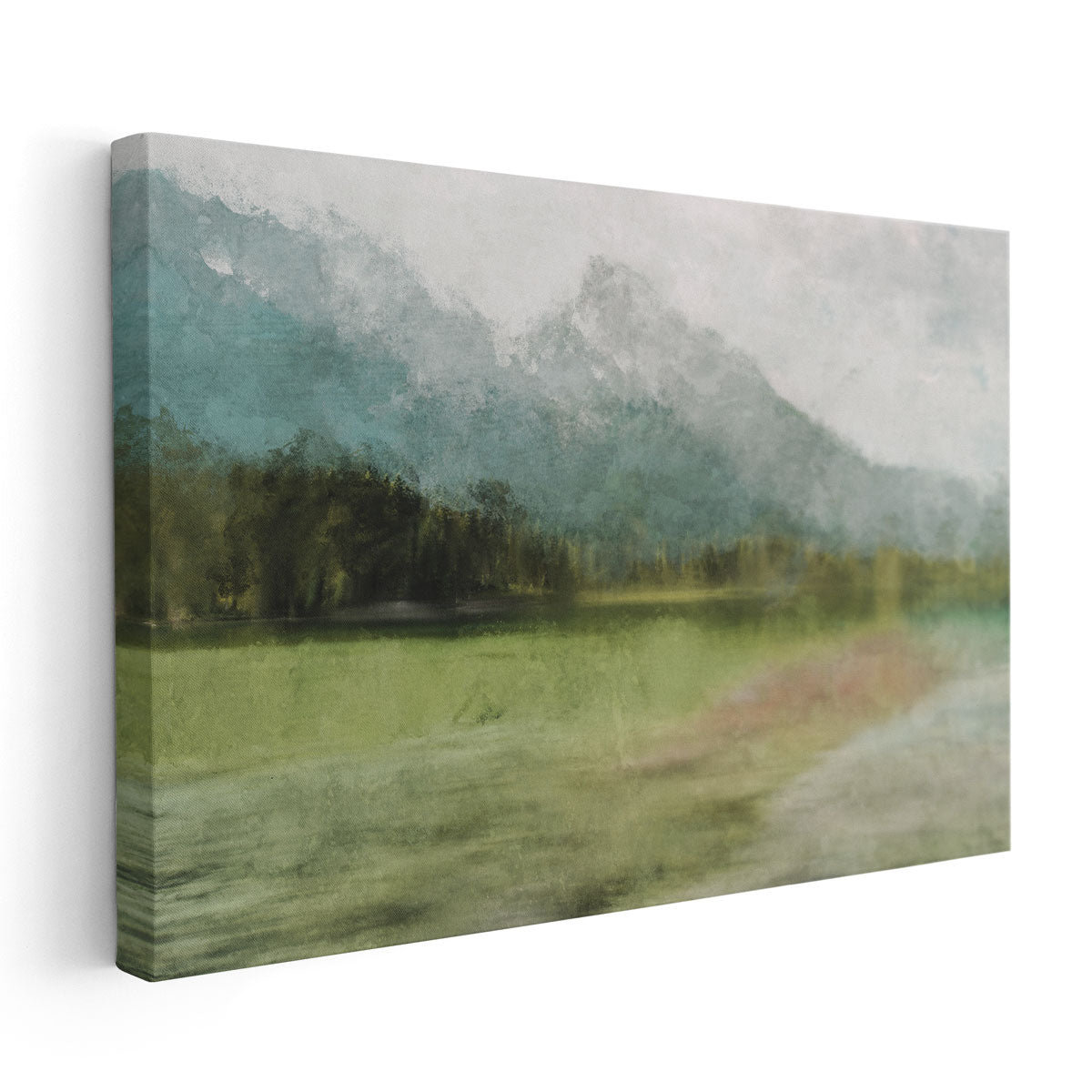 Millwood Pines Distorted Lake - Canvas Print Wall Art | Wayfair