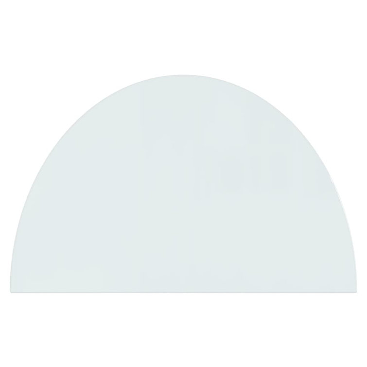Symple Stuff Agniprava Fireplace Glass Plate Half Round | Wayfair.co.uk