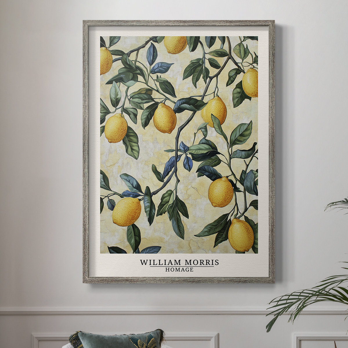 August Grove® WM MORRIS Series DLVI Framed Print - Solid Wood | Wayfair