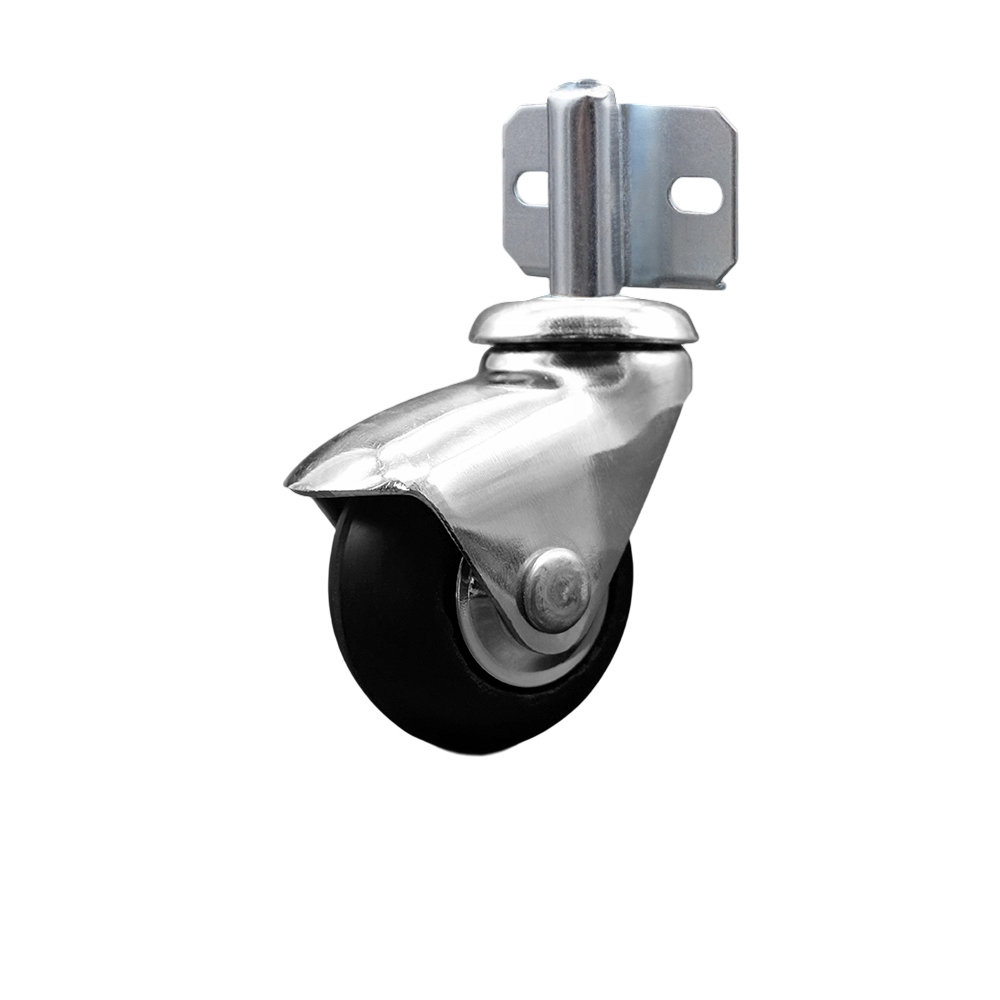 Service Caster Neoprene Rubber Caster with Side Mount Bracket | Wayfair
