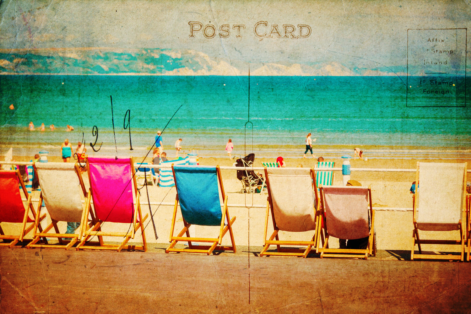Rosecliff Heights Vintage Postcard by Chris-Mueller - Wrapped Canvas ...