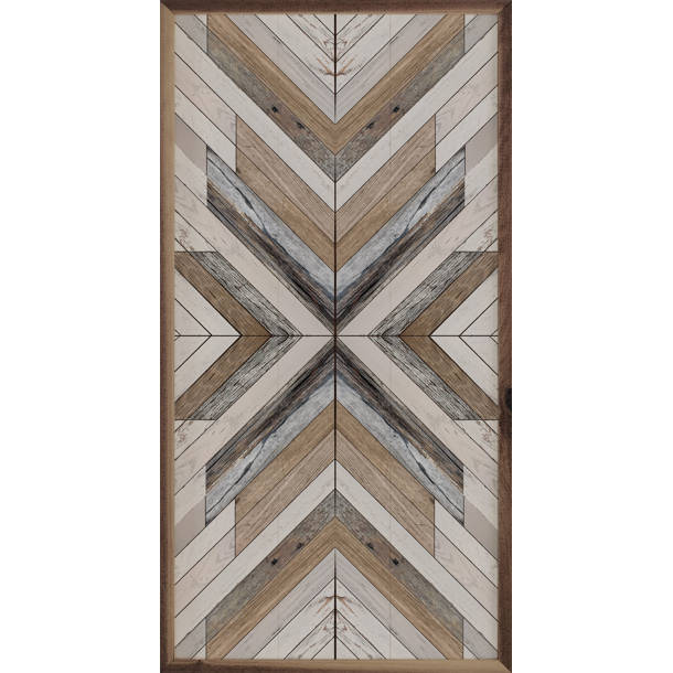 Union Rustic Rustic Abstract Wall Decor on Solid Wood & Reviews ...