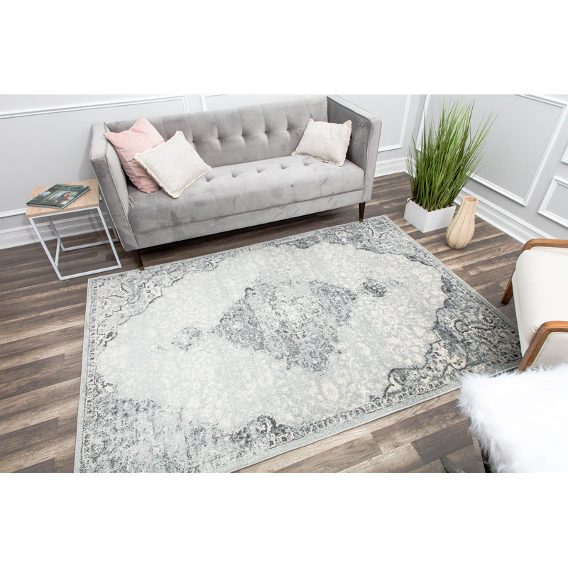 Ophelia & Co. Hailey Vintage Spring Snowflake Area Rug & Reviews | Wayfair