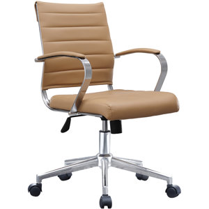 Ebern Designs Celadon Mid Back Ribbed Ergonomic Conference Chair | Wayfair