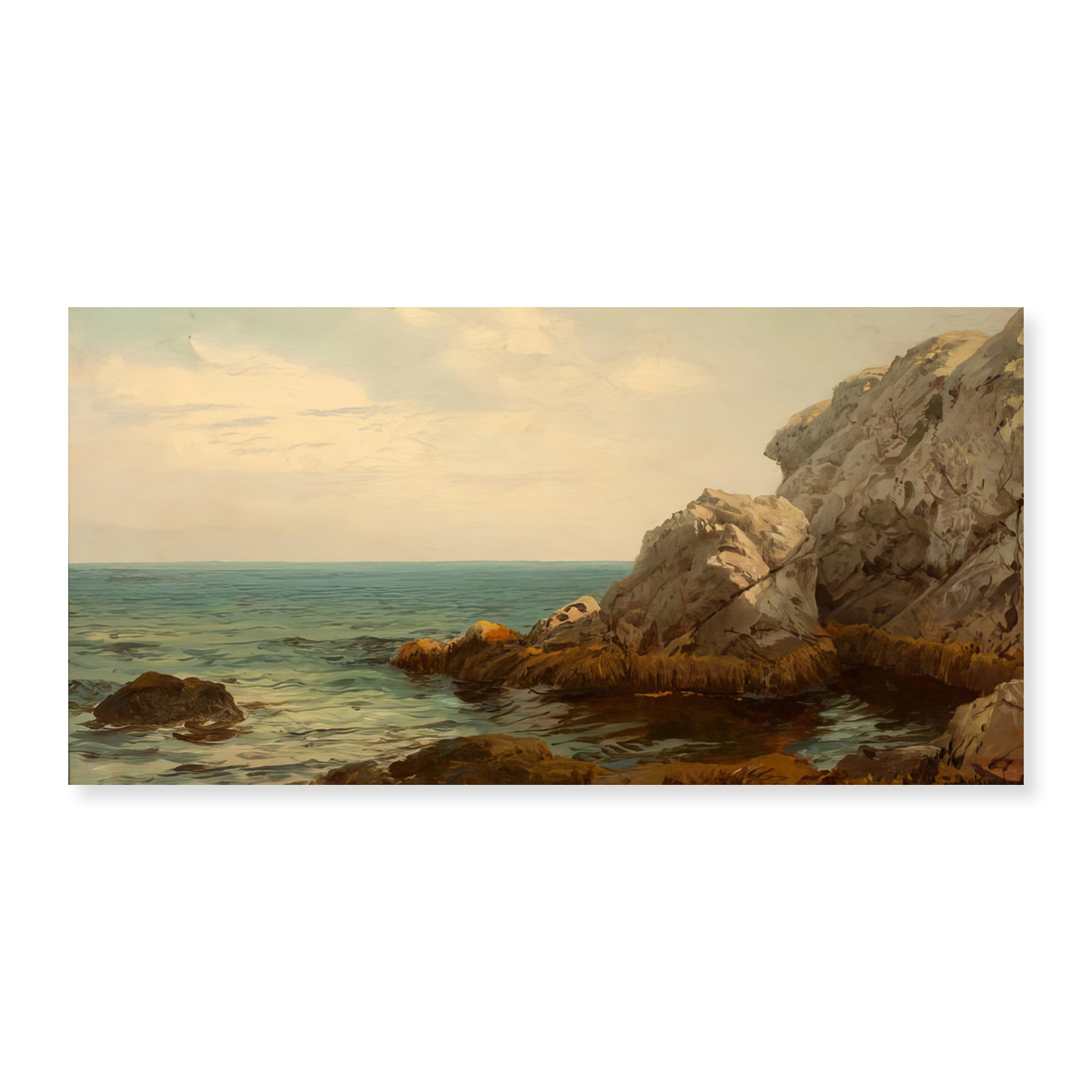 Canora Grey Art Print (Unframed), Low Tide Newport Rhode Island by ...