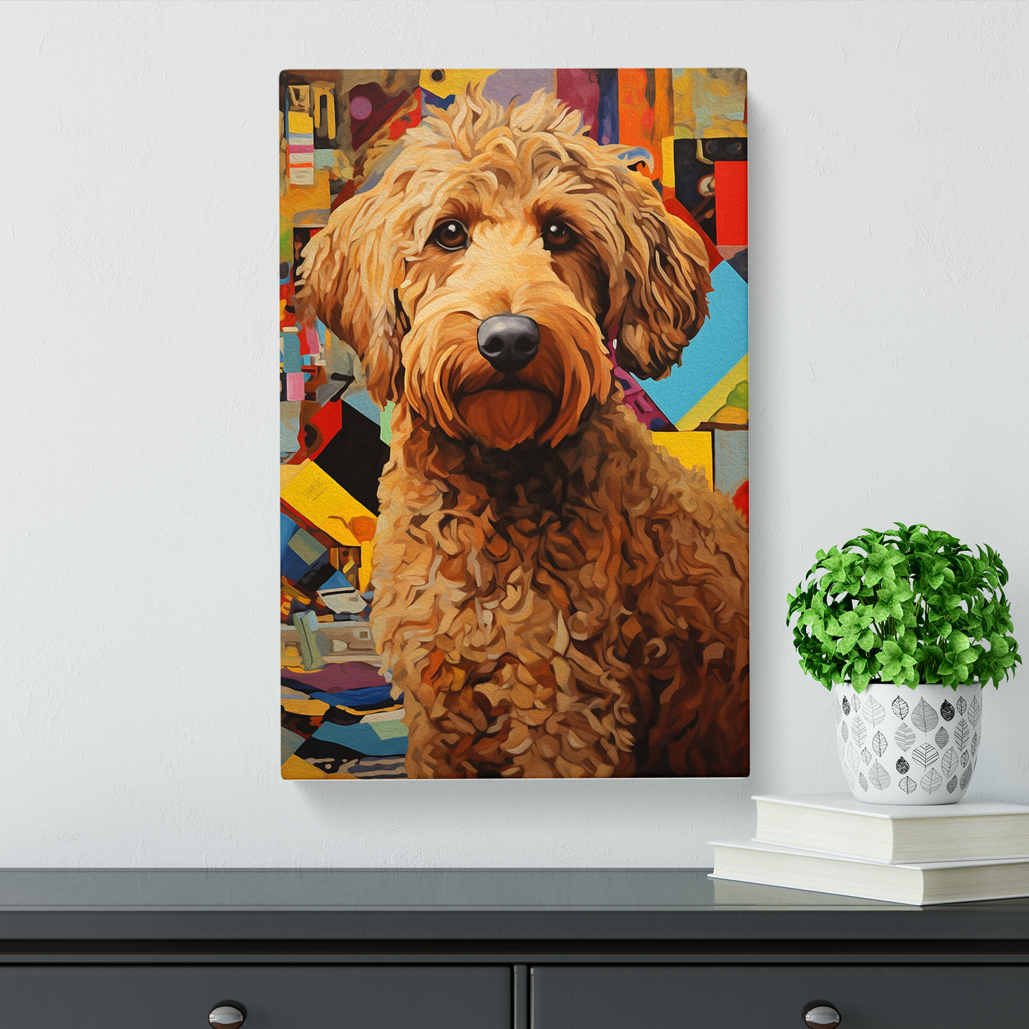 Marlow Home Co. Labradoodle Constructivism - Print | Wayfair.co.uk