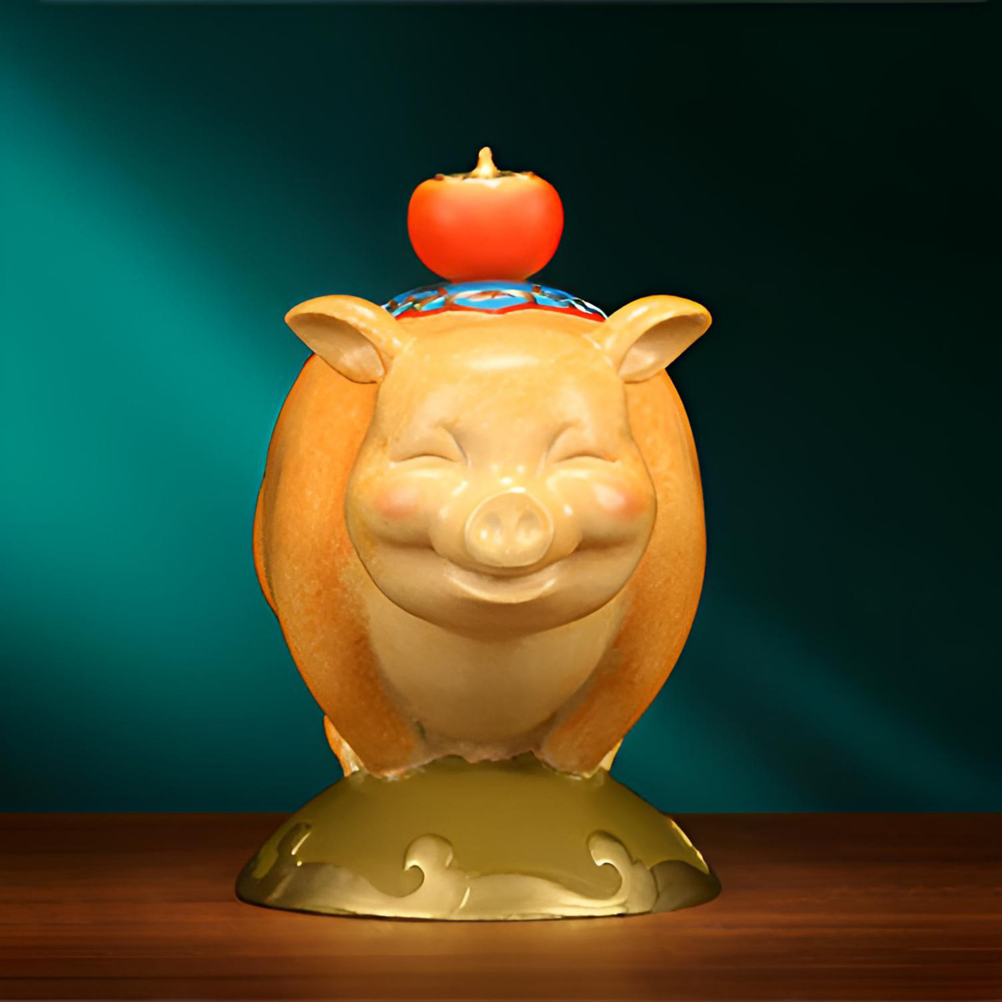 Infinity Golden Pig Figurine - Symbol Of Luck And Success | Wayfair