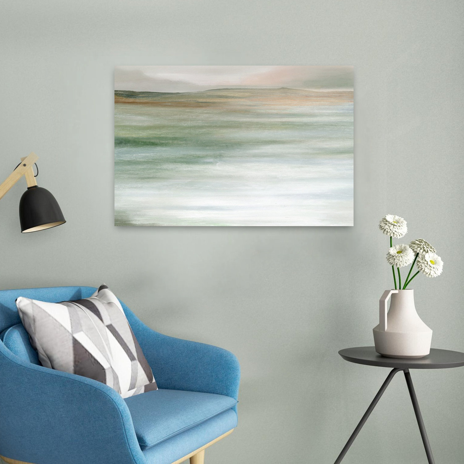 Dovecove Peaceful Waters Abstract Contemporary Landscape Nature Art ...