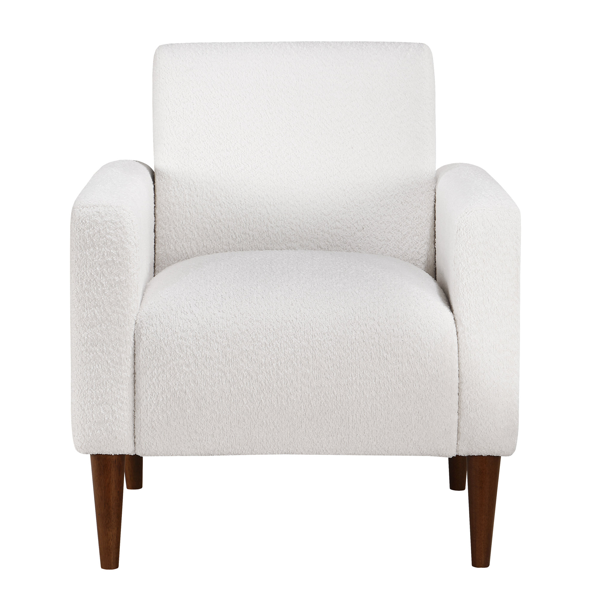 George Oliver Modern Sumptuous Chair - Boucle Fabric, Foam Filled Seat ...