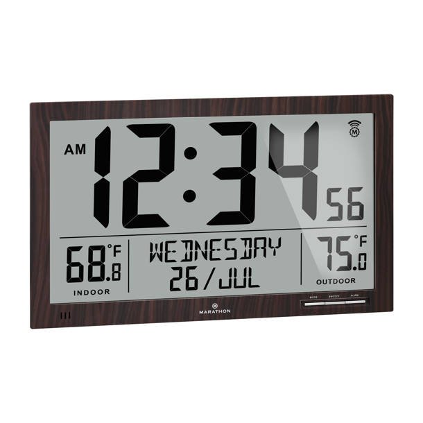 Union Rustic Industrial Analog Quartz Tabletop Clock in Brown | Wayfair