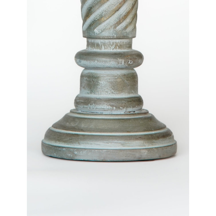 Ophelia & Co. 12'' H Wood Tabletop Pillar | Wayfair