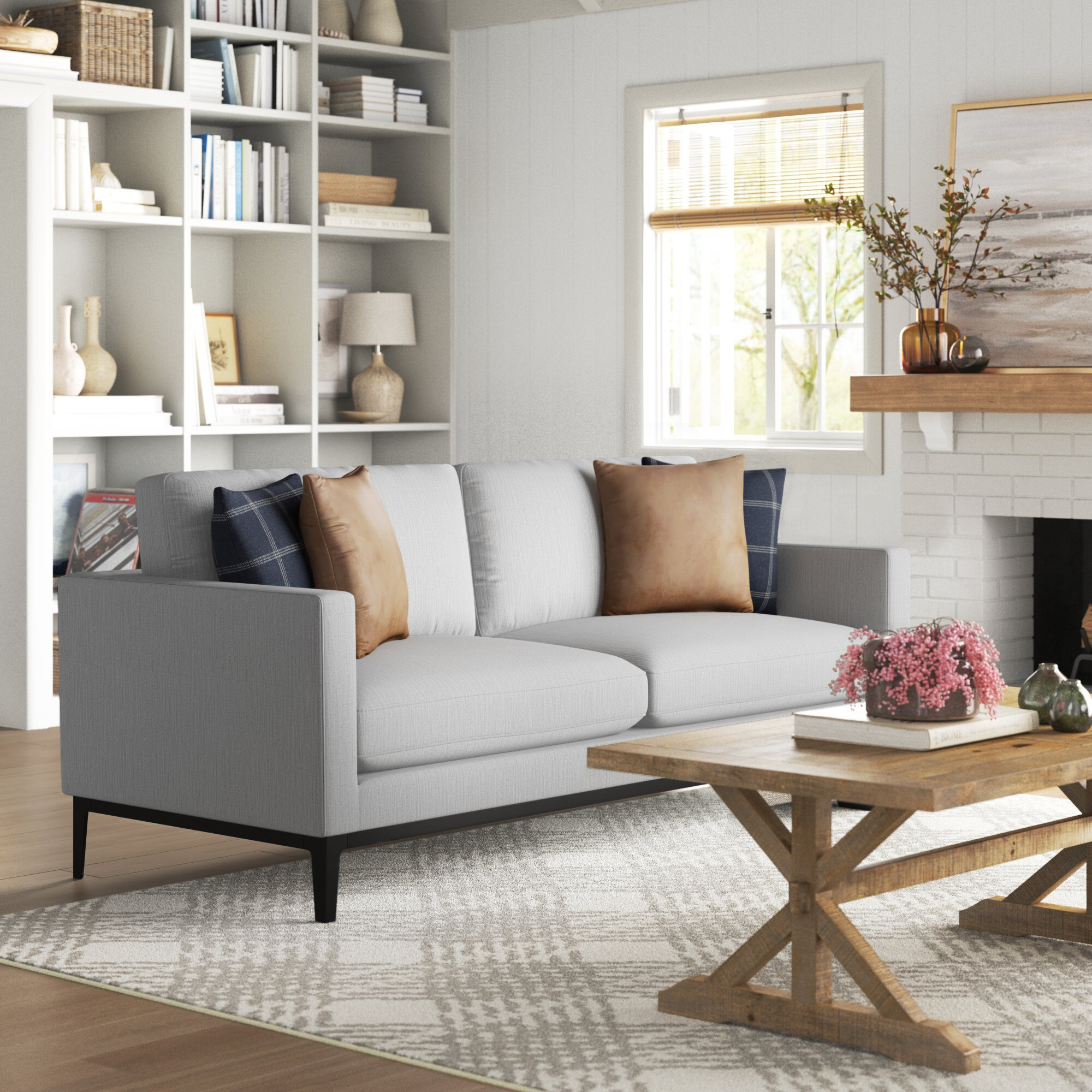 Sand & Stable™ Jared 83.5" Square Arm Sofa with Reversible Cushions ...