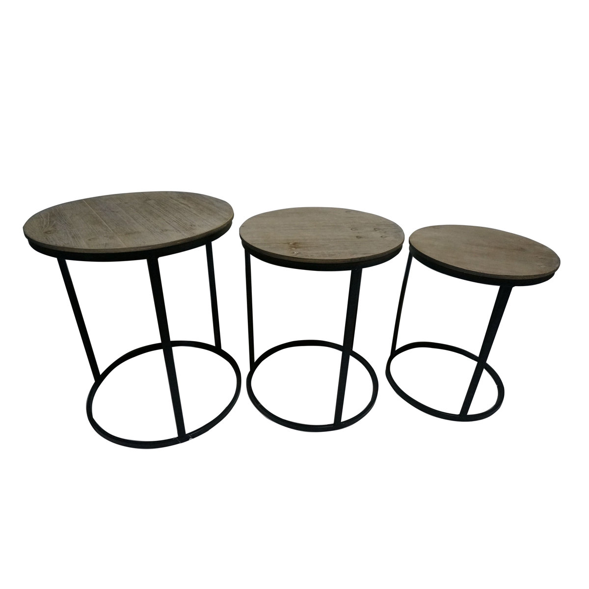 Williston Forge Helena Wood Top 3 Piece Nesting Tables & Reviews | Wayfair