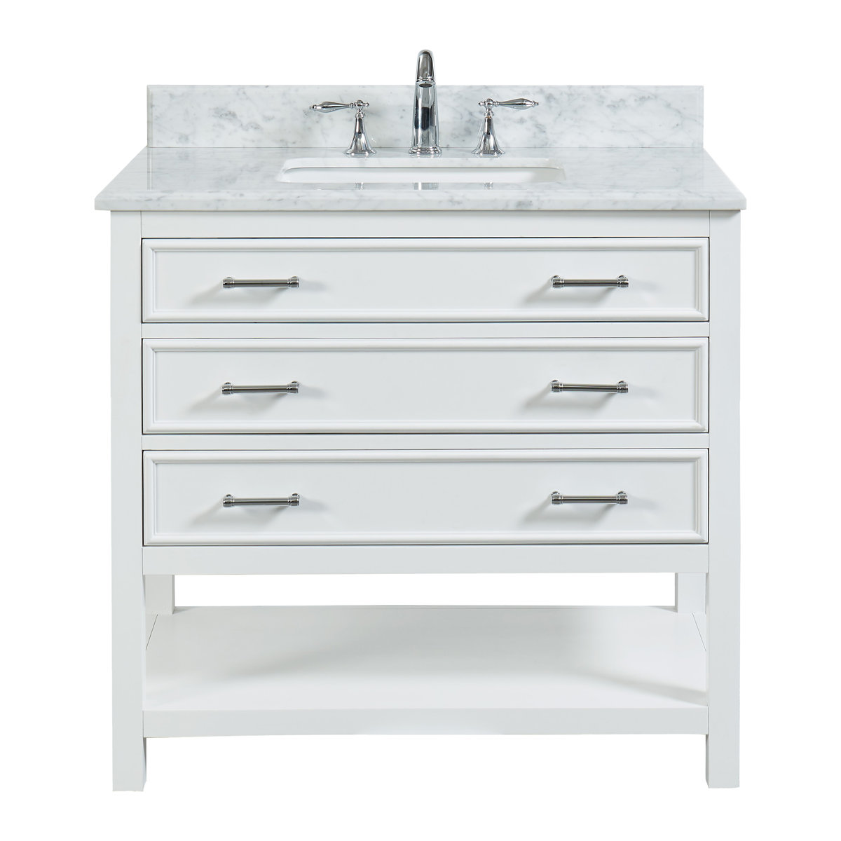 Breakwater Bay Pamula 37" Single Bathroom Vanity Set & Reviews | Wayfair