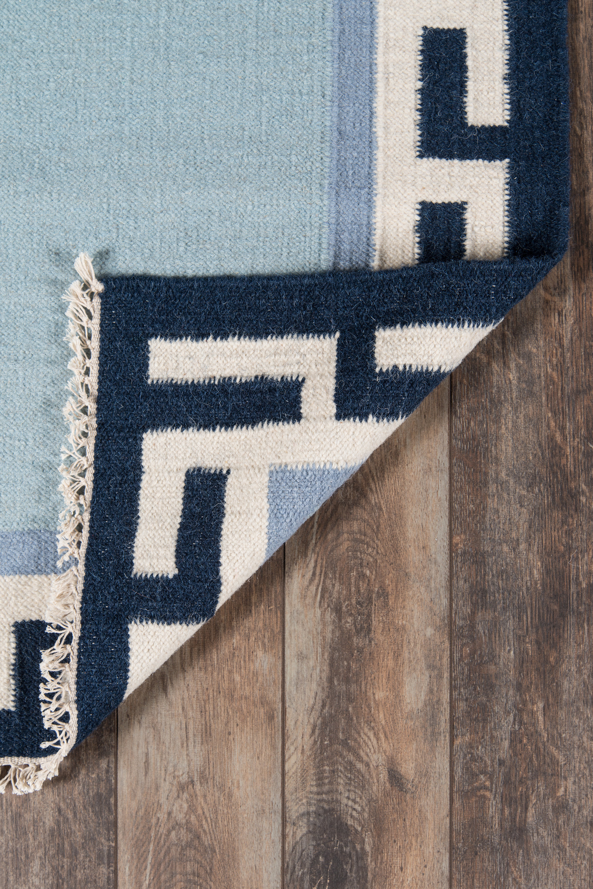 Erin Gates by Momeni Thompson Hinkley Flatweave Wool Blue Area Rug ...
