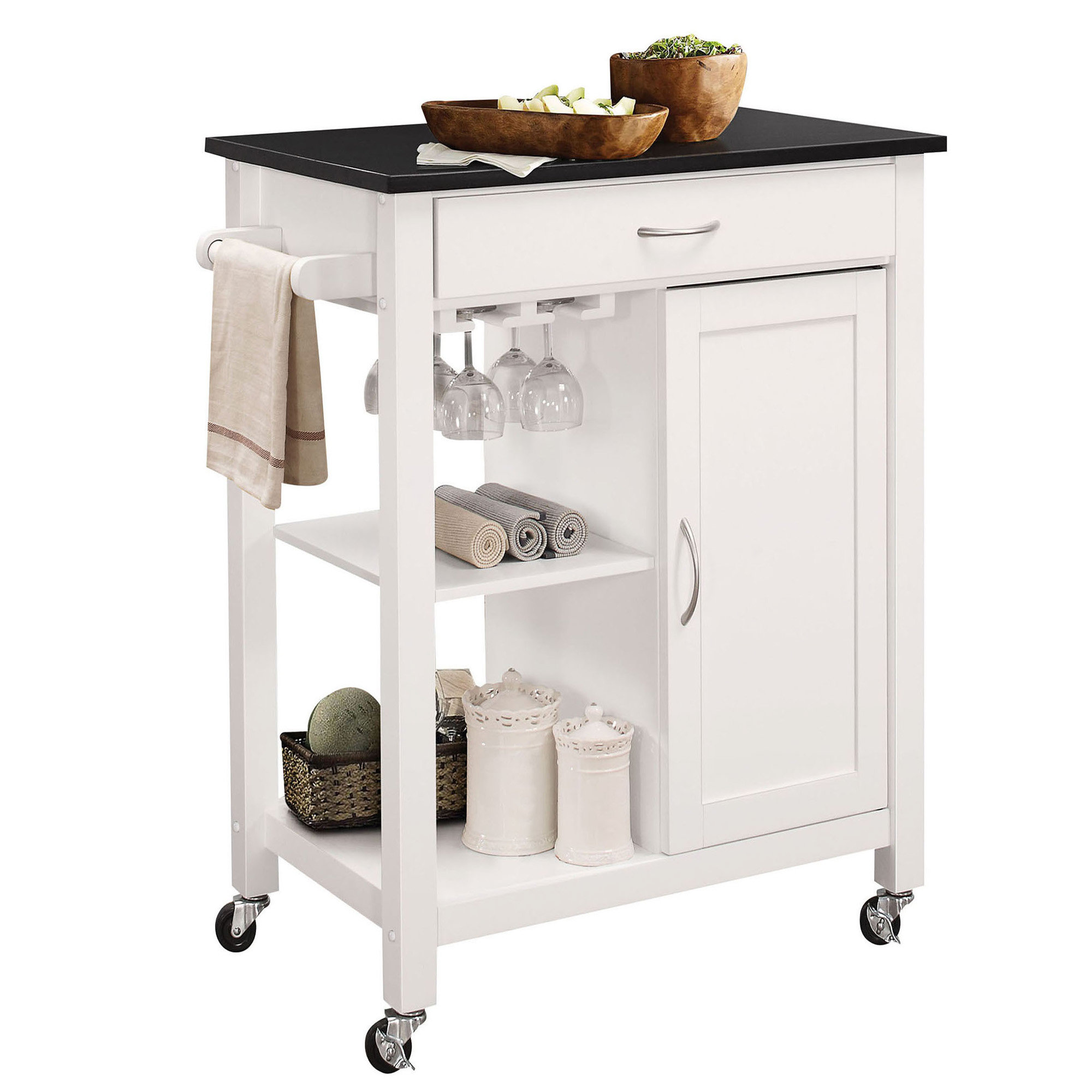 17 Stories Versatile Kitchen Cart With Multiple Storage Options For ...